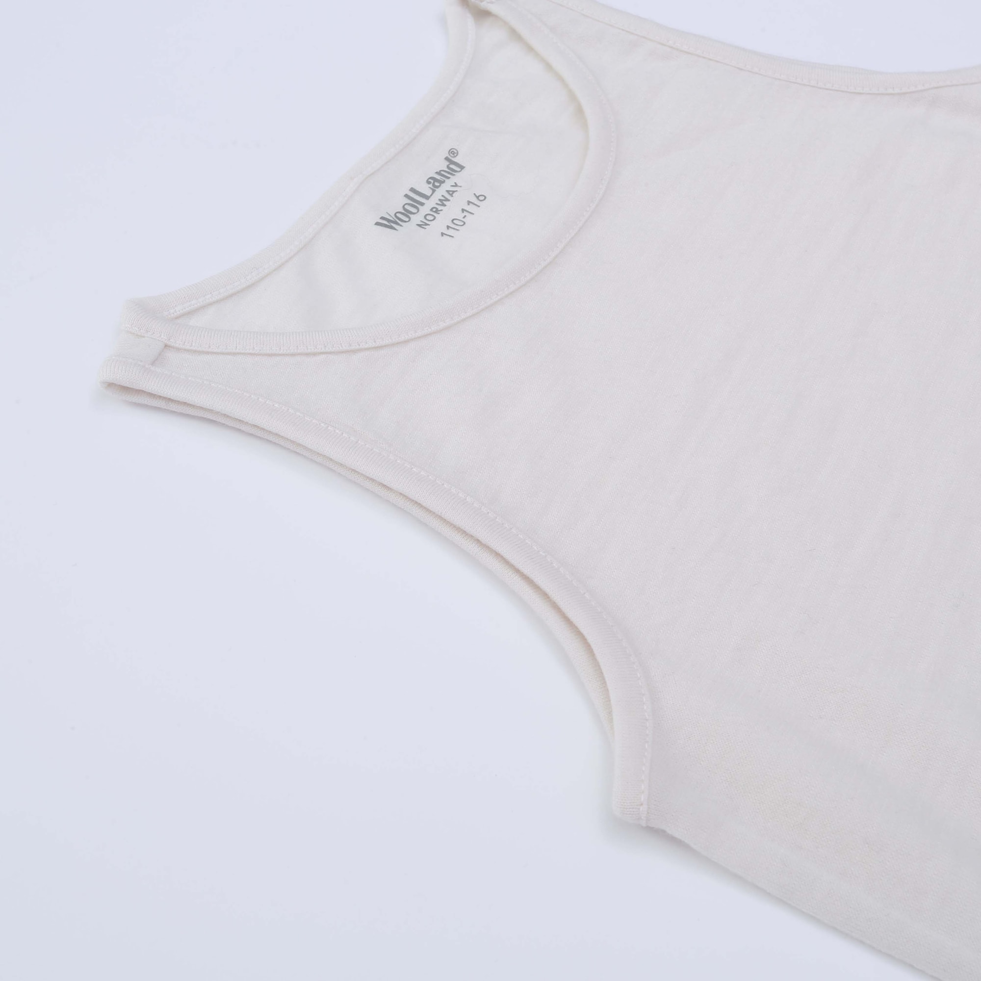 Ullsinglet - Hvit - Barn | WoolLand - 100% fineste merinoull - Woolland