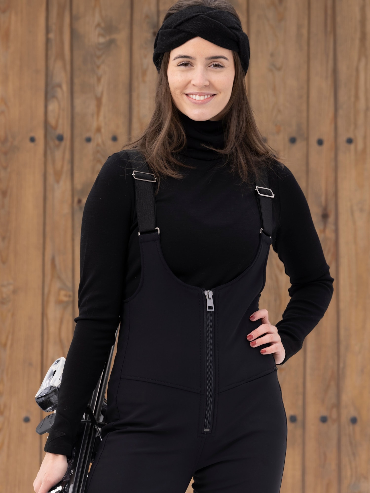 Sirdal woman skipants high Black - Woolland